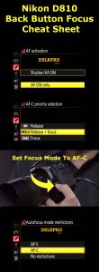 NIKON D810 BACK BUTTON FOCUS SETUP GUIDE